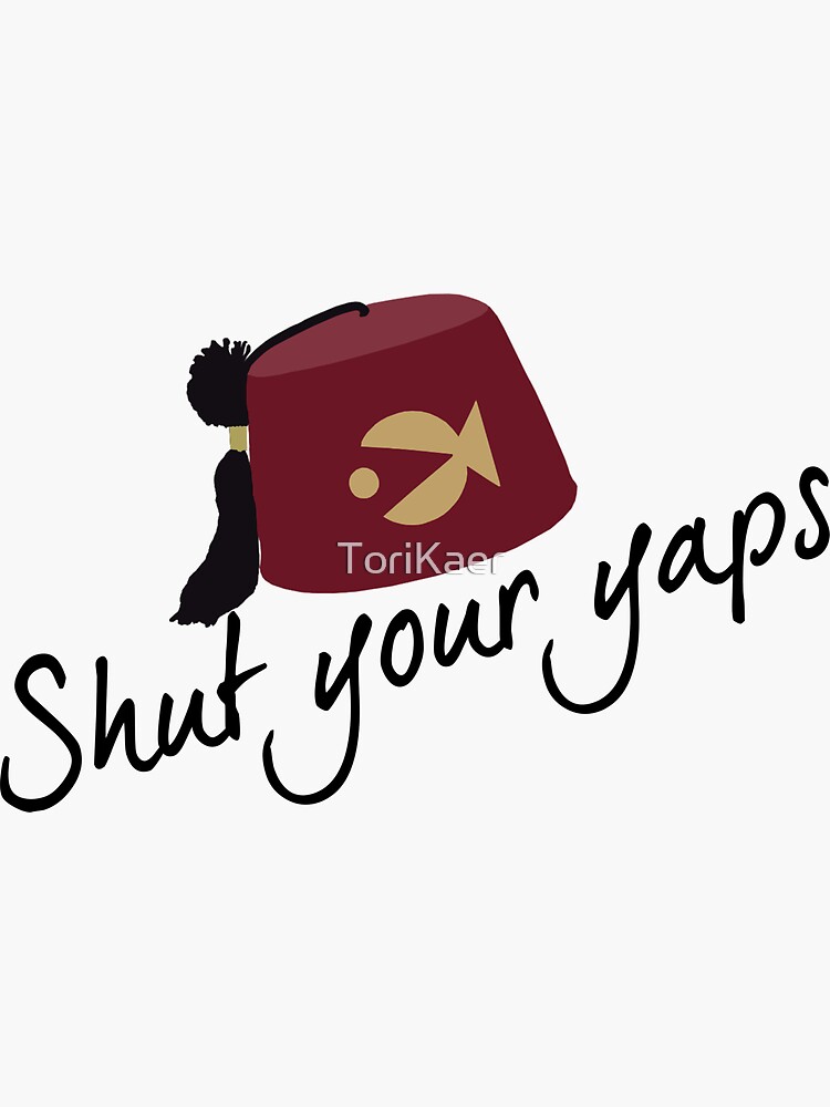 "Shut your yap" Sticker for Sale by ToriKaer | Redbubble