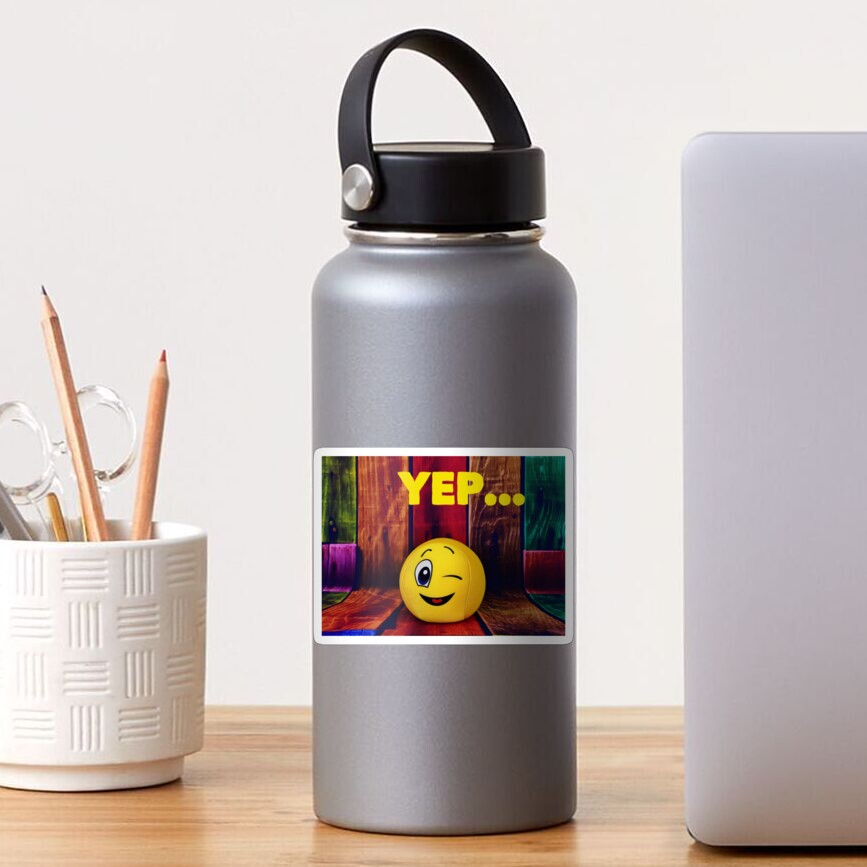 "Yep emoji" Sticker by Kurt120 | Redbubble