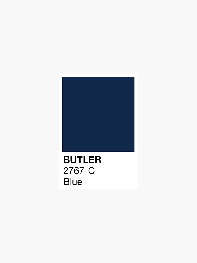"Butler Pantone Swatch" Sticker for Sale by ktp100 | Redbubble