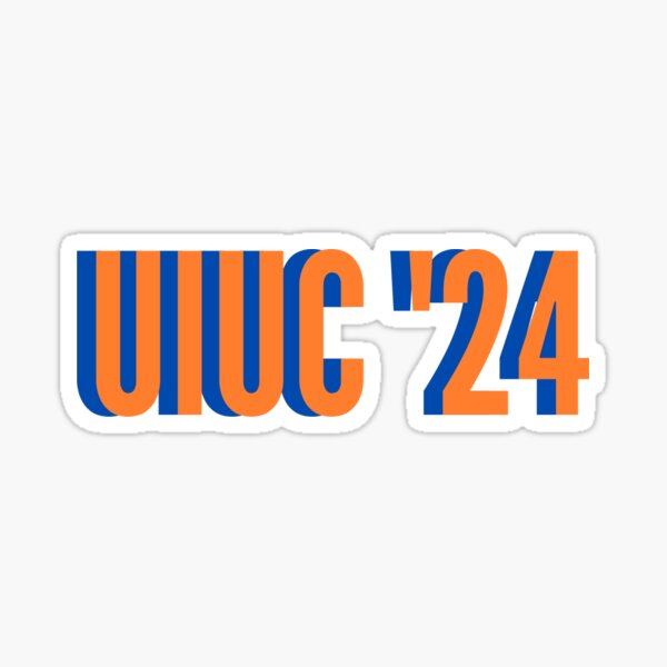 "UIUC 24" Sticker for Sale by arisovsic19 | Redbubble