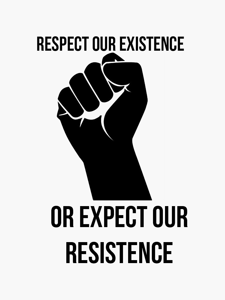 "Respect Black Lives" Sticker by molliekrensky | Redbubble