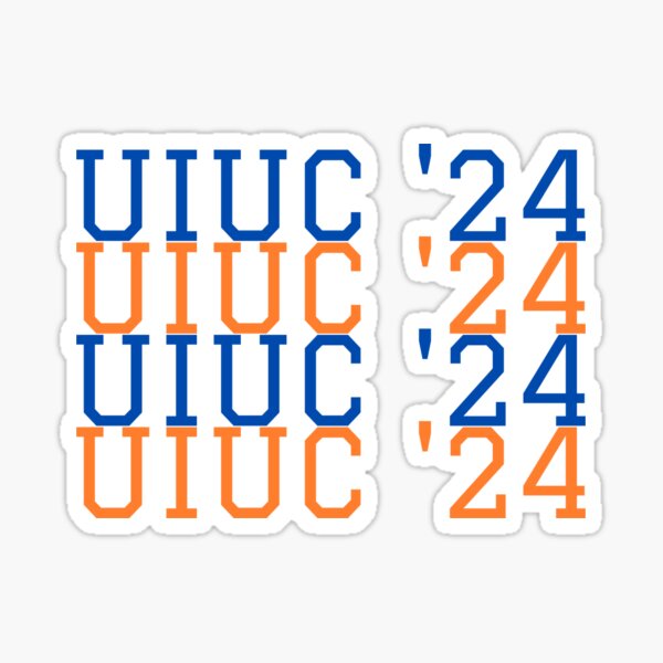 "UIUC '24" Sticker for Sale by arisovsic19 | Redbubble