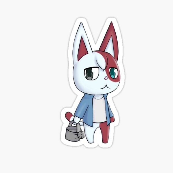 "MHA x ACNH Meowdoroki" Sticker by CoralTheCookie | Redbubble