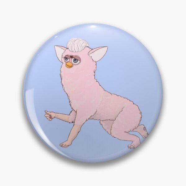"Furby God" Pin for Sale by casandrajohnsen | Redbubble