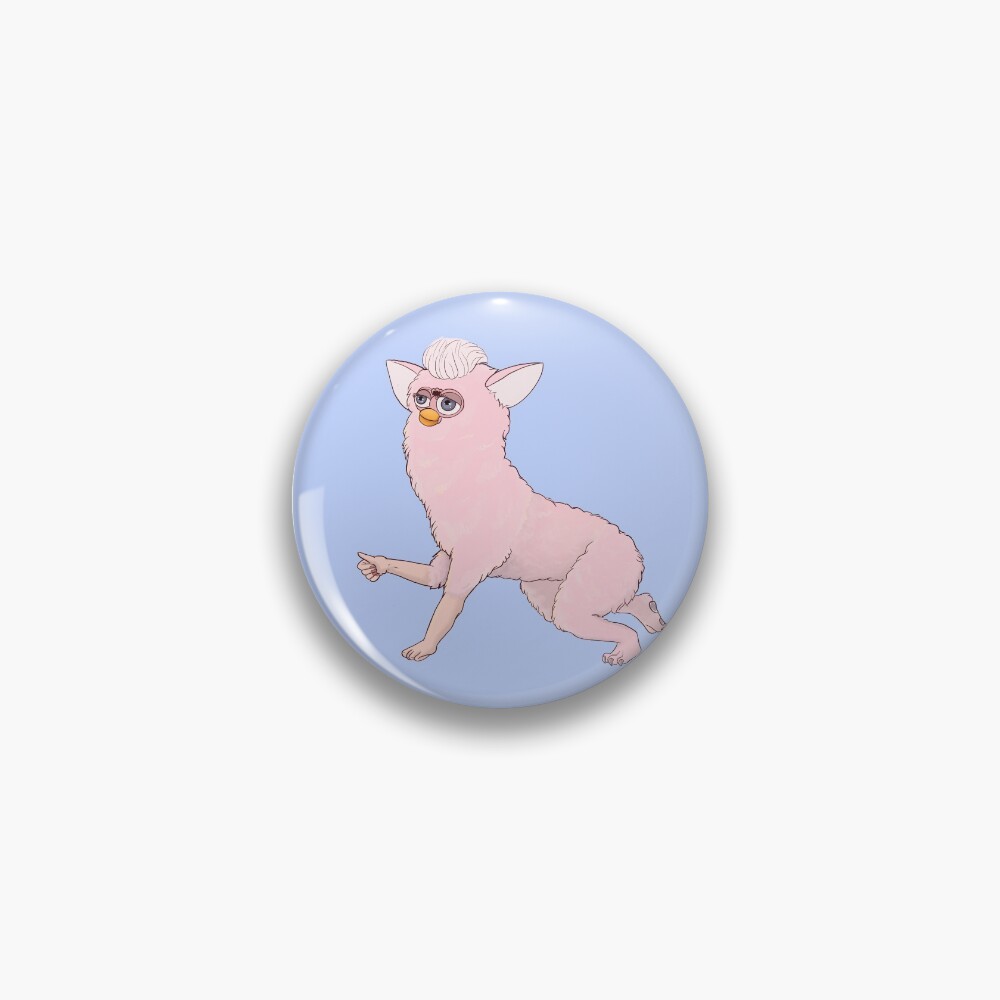 "Furby God" Pin for Sale by casandrajohnsen | Redbubble
