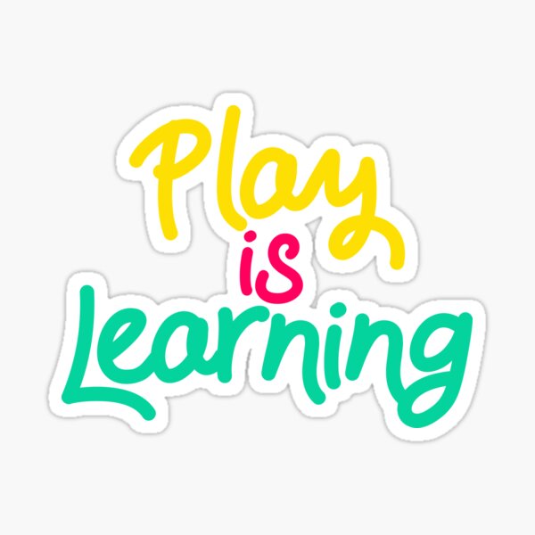 "Play is Learning graphic | designs For Teachers Preschool" Sticker by ...