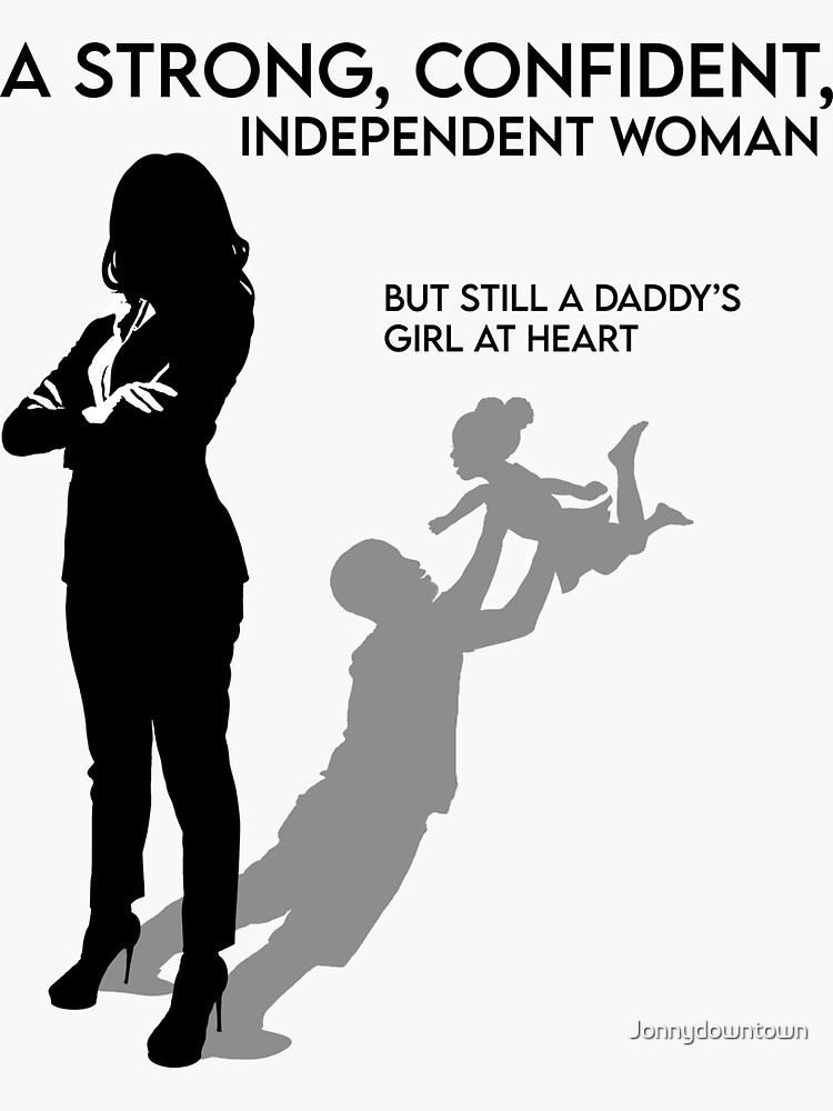 "Independent Woman" Sticker for Sale by Jonnydowntown | Redbubble