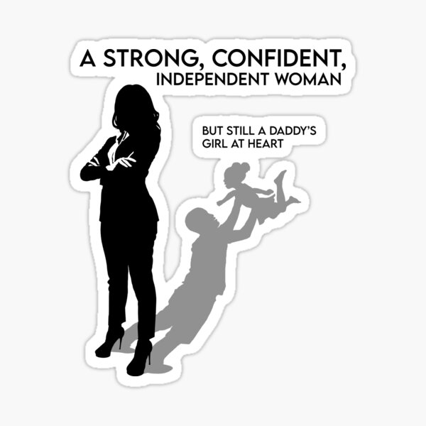 "Independent Woman" Sticker for Sale by Jonnydowntown | Redbubble