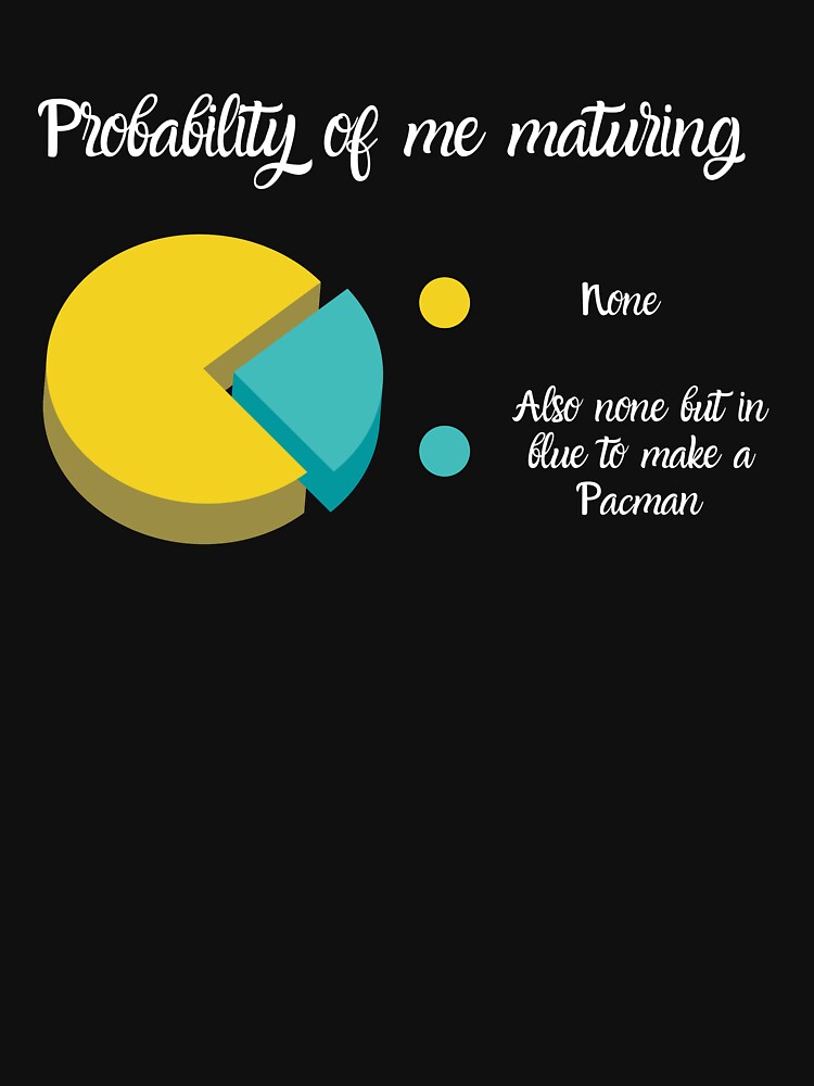 "Probability of me maturing" T-shirt for Sale by DanielPaint ...