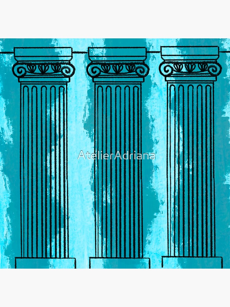 "Ionic columns" Sticker by AtelierAdriana | Redbubble