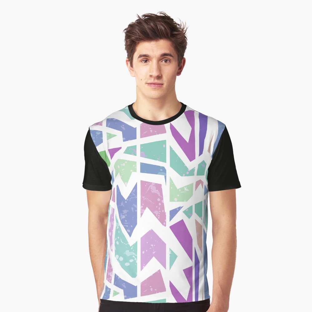  Abstract Bright Geometric Seamless Pattern Print T shirt For Sale By 