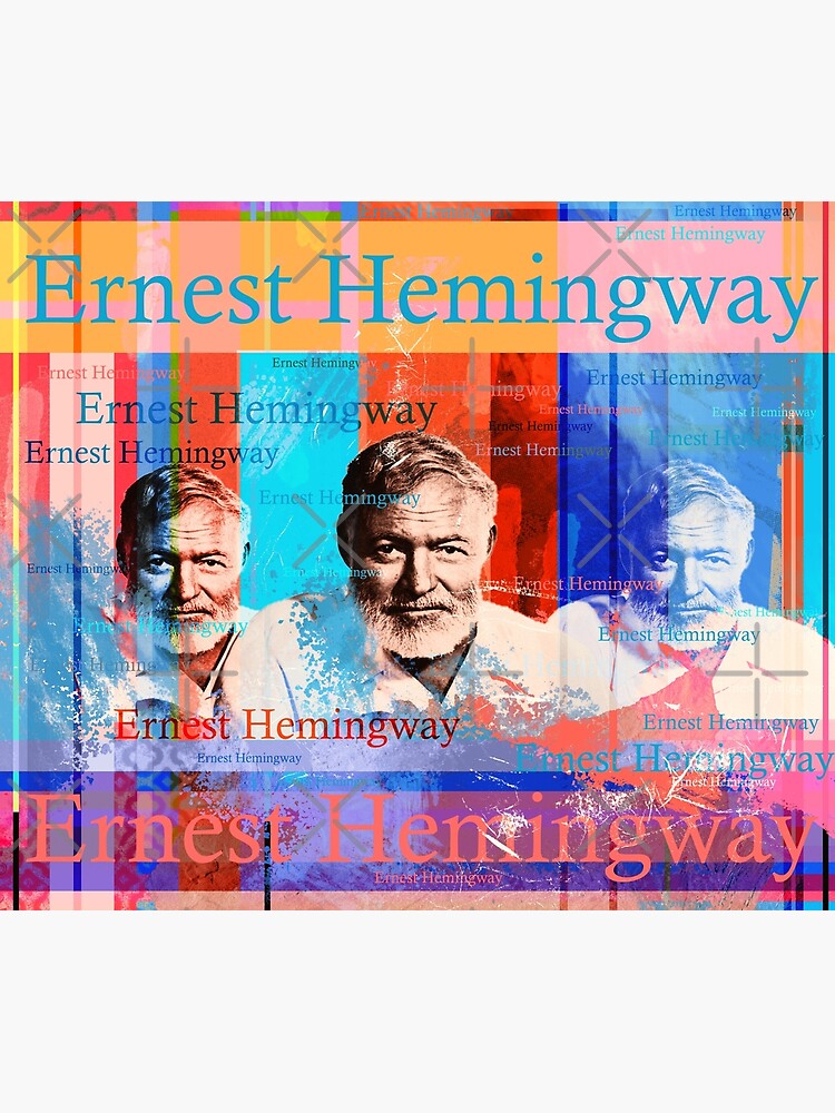 "Beautiful Ernest Hemingway Portrait, Famous American Writer, The Old ...