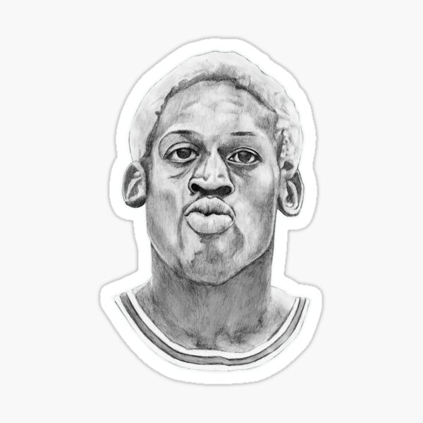 "Dennis Rodman" Sticker by sandyXnasty | Redbubble