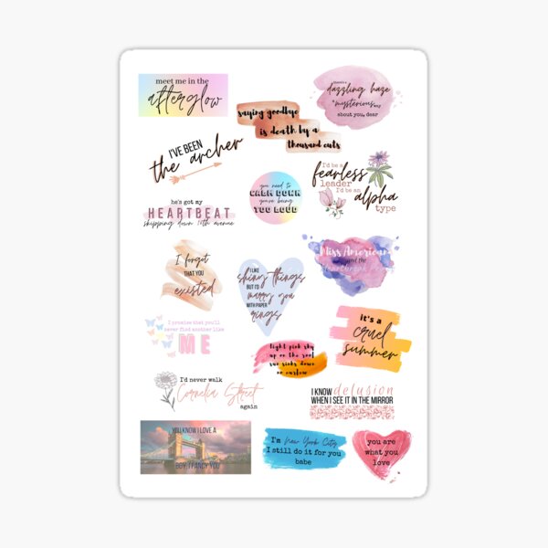 "Lover collage" Sticker for Sale by itslaurenb | Redbubble