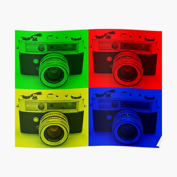 "4 COLORS CAMERA" Poster by benbdprod | Redbubble