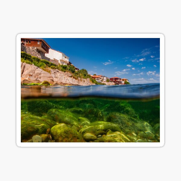 "Split Level Old City" Sticker for Sale by davinci-blue | Redbubble