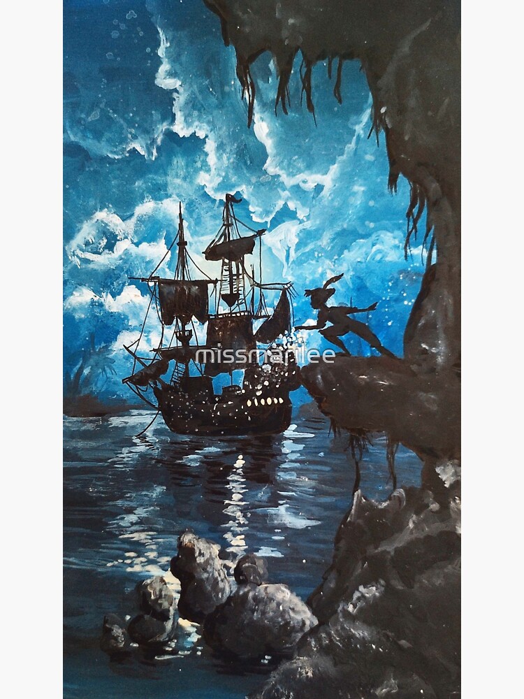 "Peter Pan landscape" Sticker by missmarilee | Redbubble