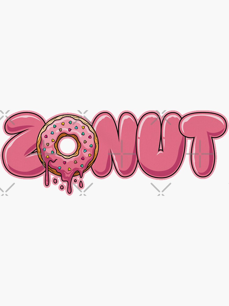 "Zonut Hoodies Zonut T Shirt" Sticker for Sale by RhondaVarner | Redbubble