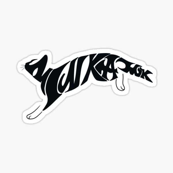 "cat logo" Sticker by Minka1MK | Redbubble