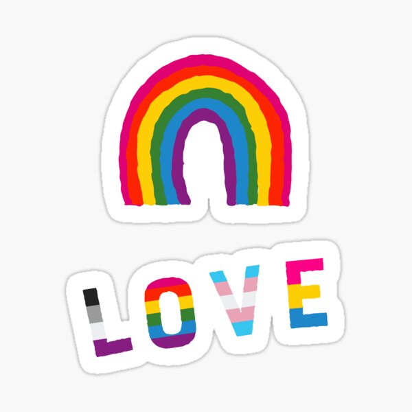 "Love has no color" Sticker for Sale by bubbliciousart | Redbubble