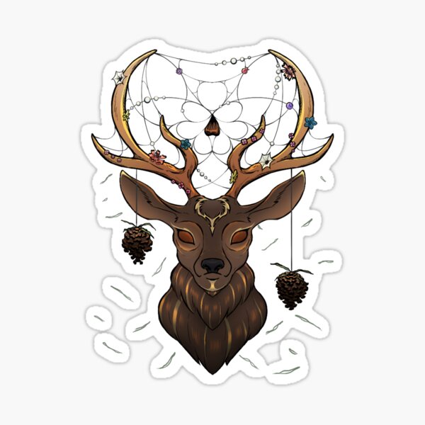 "Goldhorn Deer Backgroundless " Sticker for Sale by K-artist-30 | Redbubble