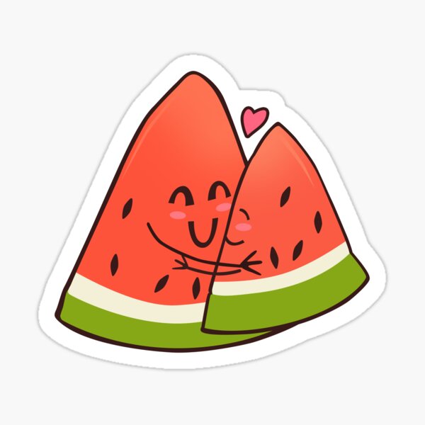 "Cute Watermelon" Sticker by BrightLightArts | Redbubble