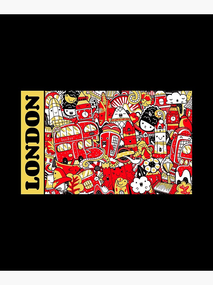 "London sights cartoon style" Poster by gnoskills | Redbubble