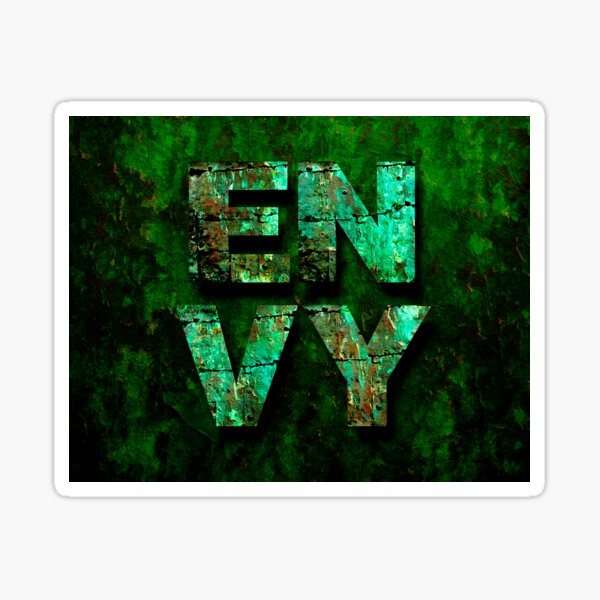 "ENVY" Sticker for Sale by alex4444 | Redbubble