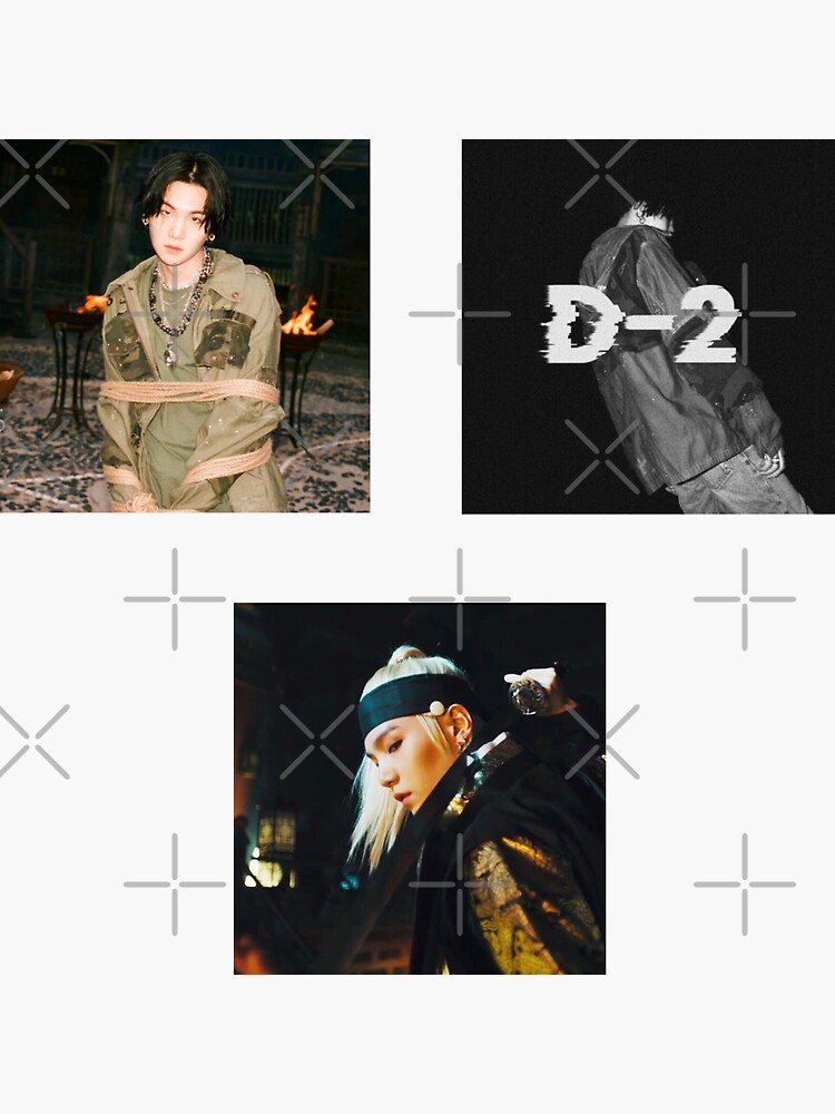 "agust d d2" Sticker for Sale by jadedprints | Redbubble