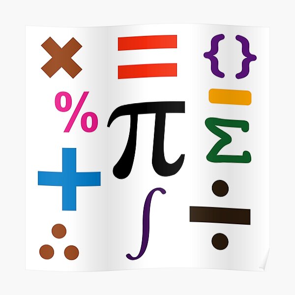 "Maths is Everywhere " Poster for Sale by NeerajChawla | Redbubble