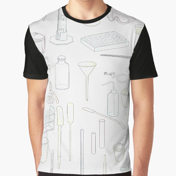 "Lab equipment" T-shirt for Sale by Johka | Redbubble | science graphic ...