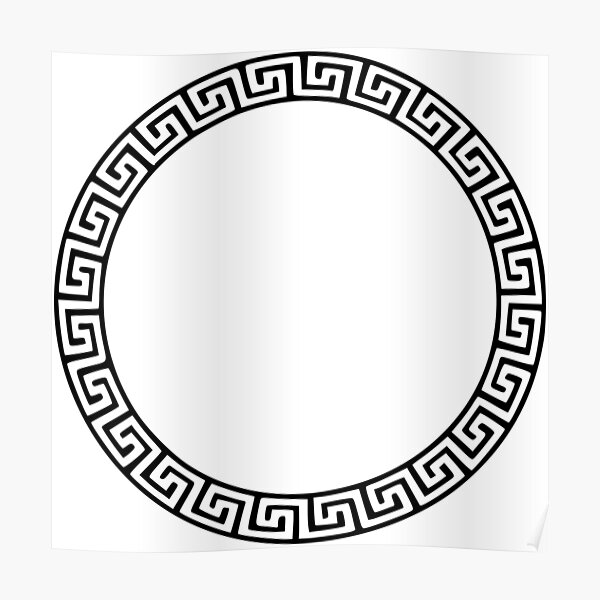 "Greek circle" Poster for Sale by nebojsar | Redbubble