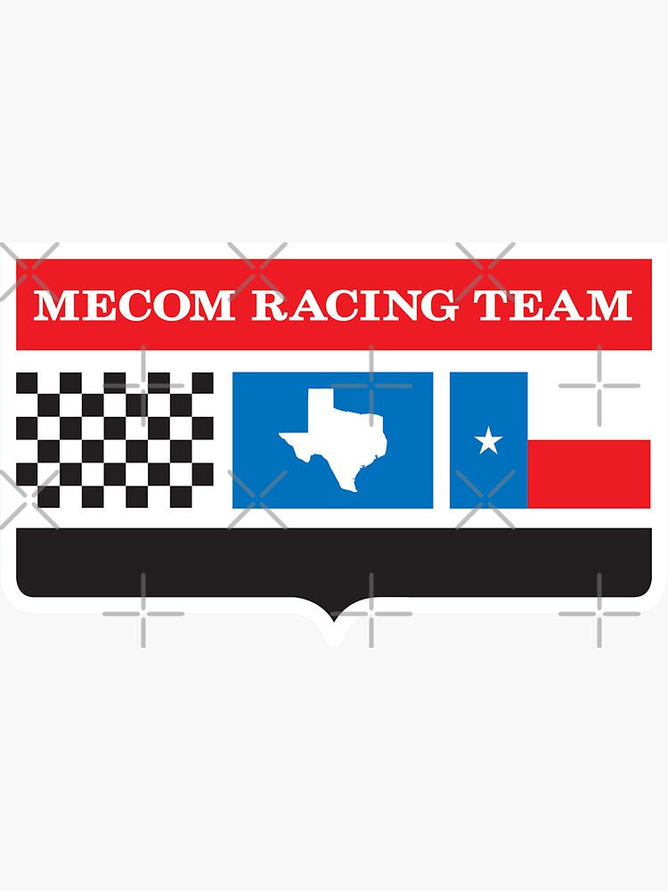 "Mecom Racing Team vintage logo " Sticker for Sale by retropetrol ...