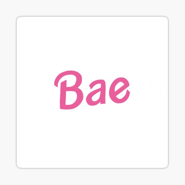 "Bae Barbie Logo Parody" Sticker for Sale by alainakozyart | Redbubble