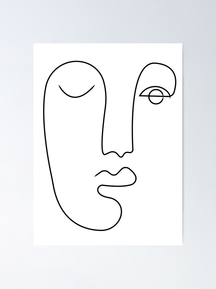 "The face " Poster by claudiamosca | Redbubble