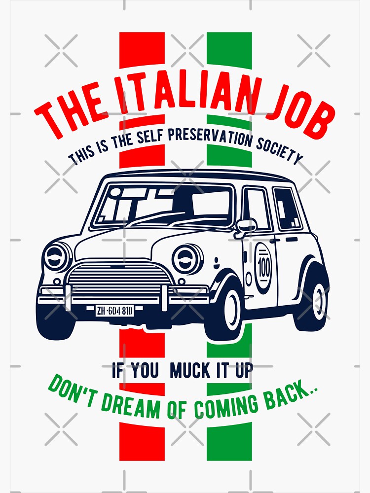 "The Italian Job - Diecast Design " Sticker for Sale by atoyz | Redbubble