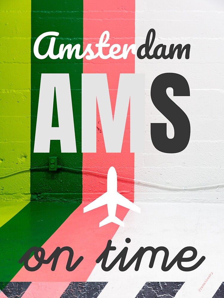 "Amsterdam Retro AMS sticker" Sticker for Sale by Pranatheory | Redbubble