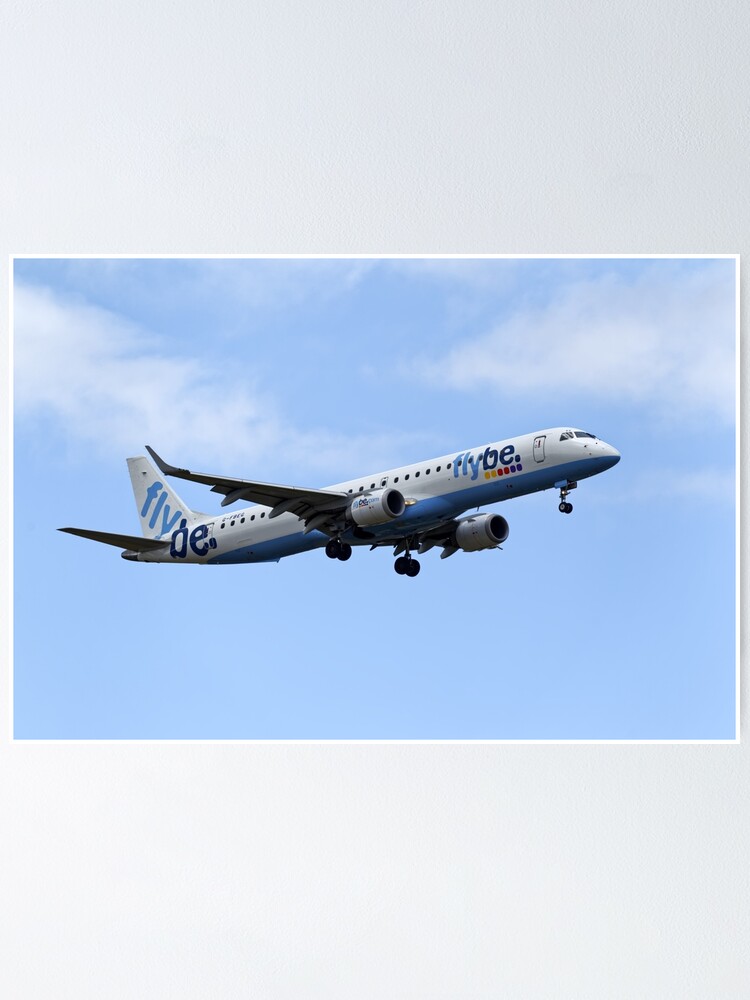 Póster «Compañía aérea regional Flybe Embraer 195» de AndyHkr | Redbubble