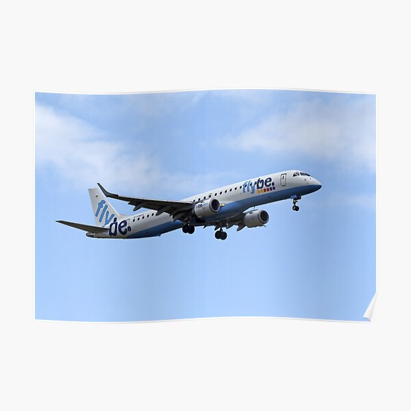 Póster «Compañía aérea regional Flybe Embraer 195» de AndyHkr | Redbubble