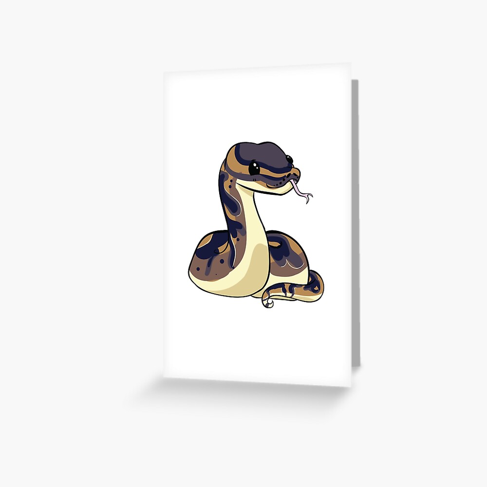"Ball Python" Greeting Card for Sale by Hun-Bunny-Art | Redbubble