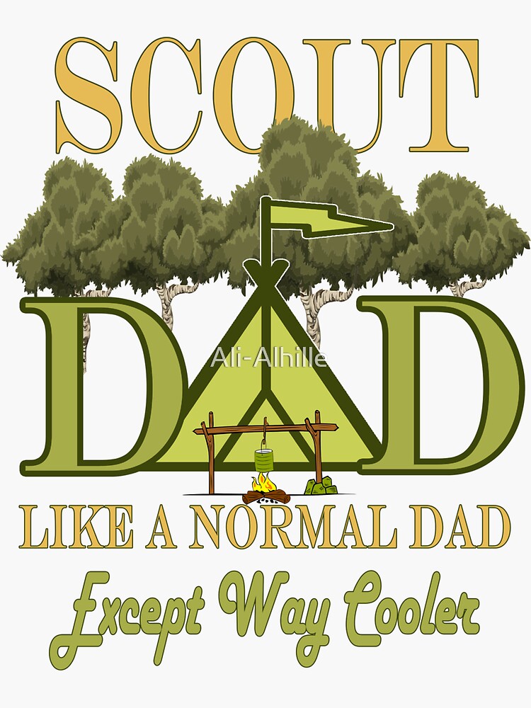 "Scout Dad Cub Leader Boy Camping Scouting,Funny Scout Leader Cub ...