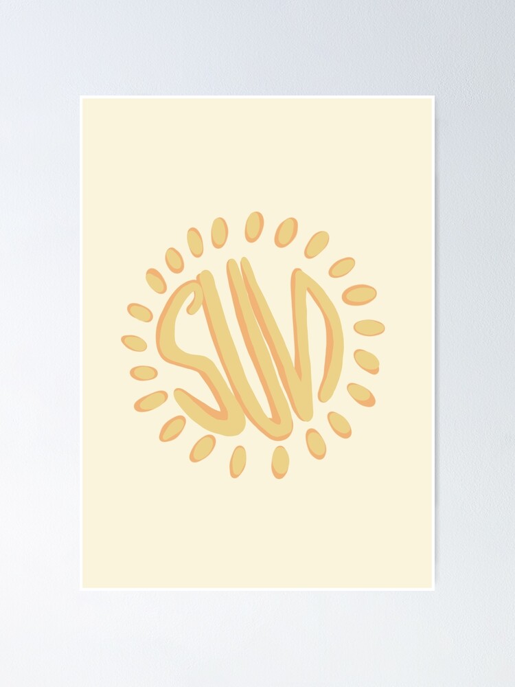 "Sun Word Art" Poster for Sale by SydneySells | Redbubble