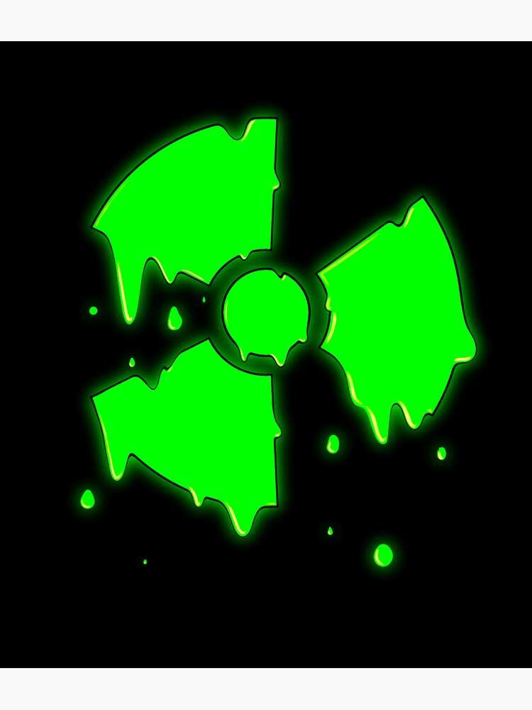 "Dripping toxic waste symbol" Sticker for Sale by wildice-116 | Redbubble