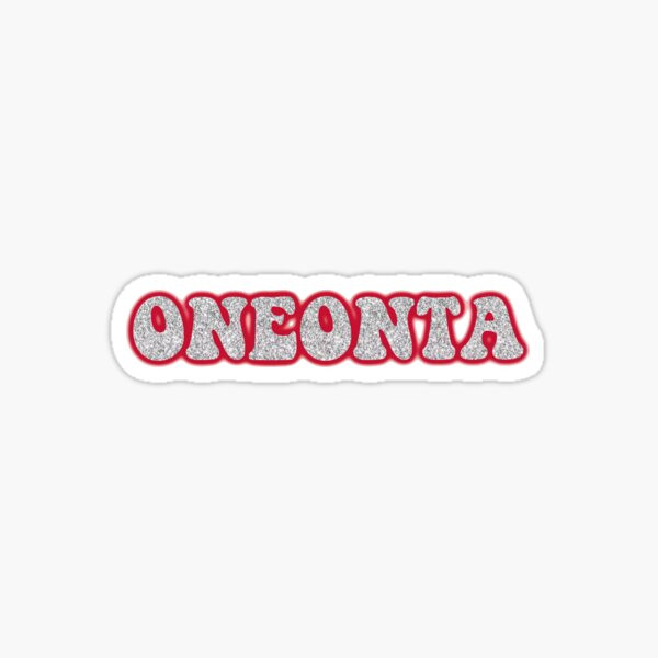 "Oneonta Glitter" Sticker for Sale by alisam19 | Redbubble