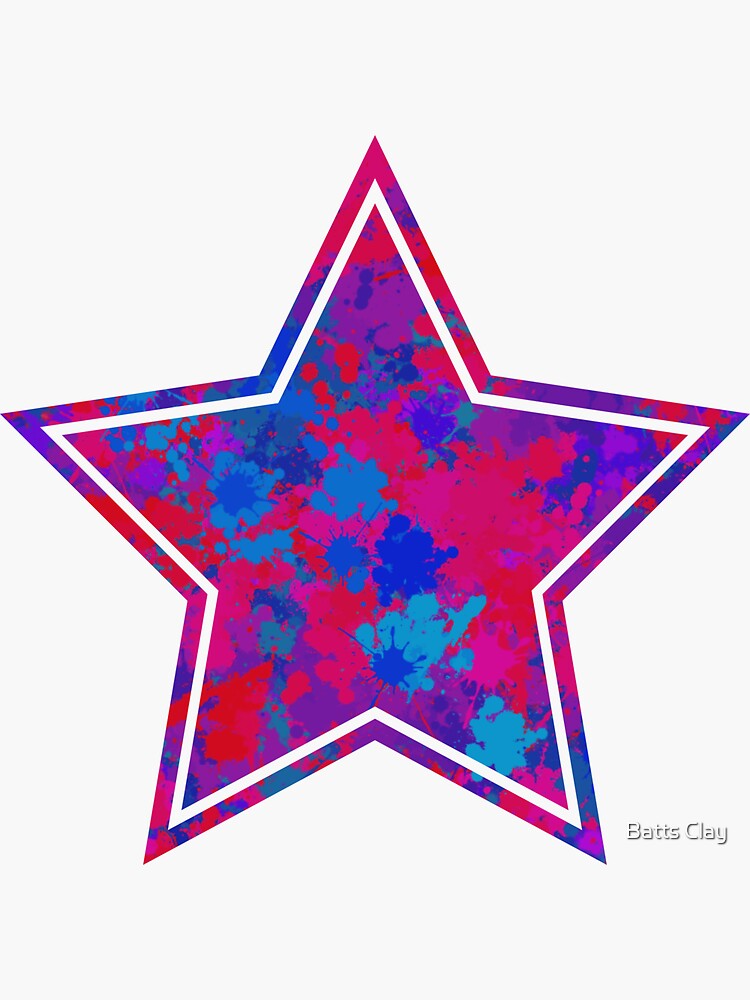 "Bi Pride Flag Star" Sticker by clai-3 | Redbubble