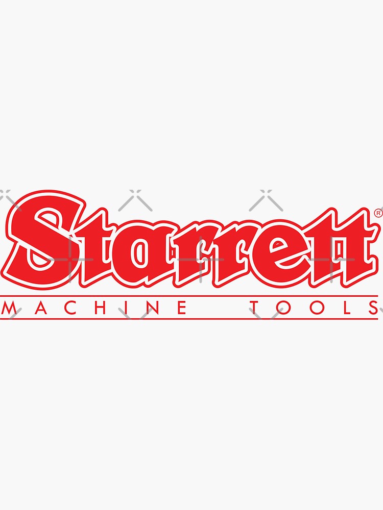 "Starrett - red." Sticker for Sale by philarego | Redbubble
