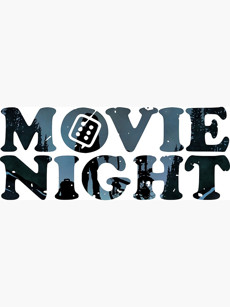 "MOVIE NIGHT - ART LOGO" Poster by 77studios | Redbubble