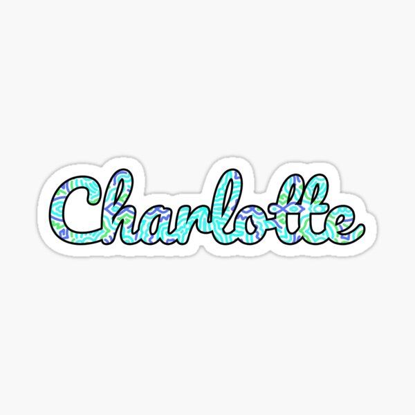 "Charlotte Handwritten Name" Sticker by inknames | Redbubble