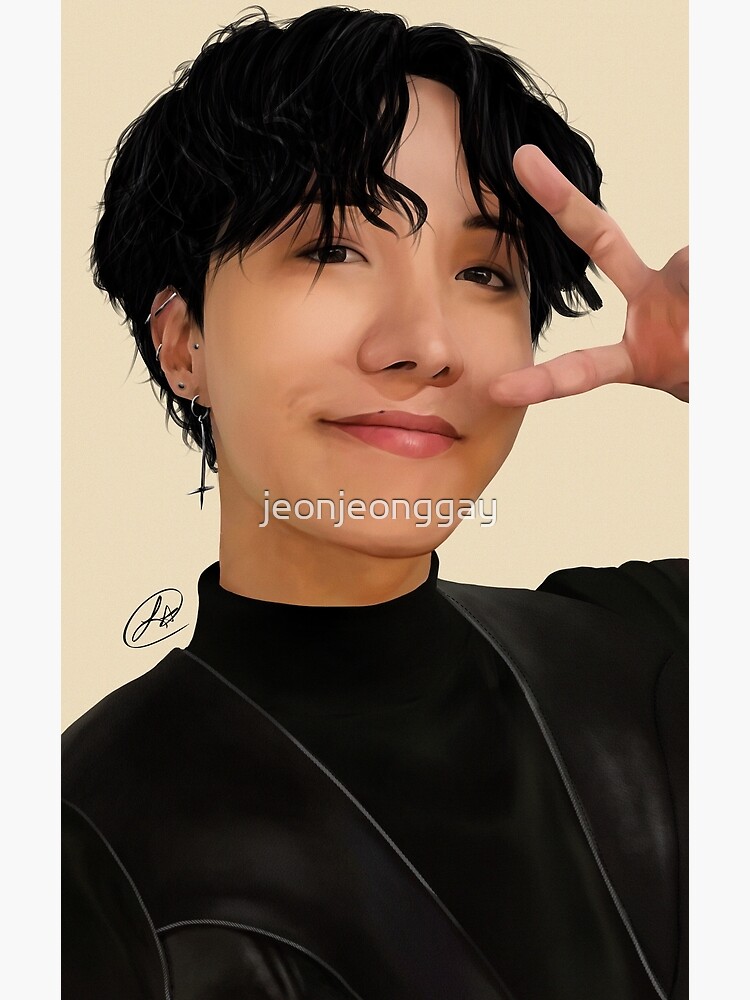 "j-hope fanart " Poster by jeonjeonggay | Redbubble