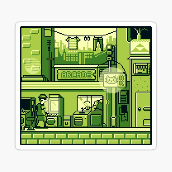 "'Arcade' Pixel Art" Sticker by flappyp | Redbubble